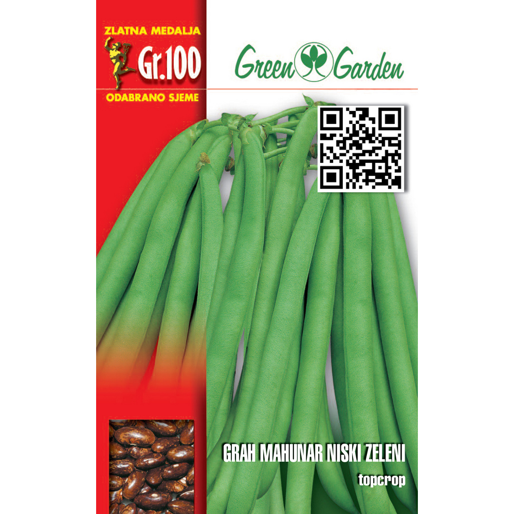 Sjeme povrća GRAH NISKI ZELENI-TOP CROP 100g