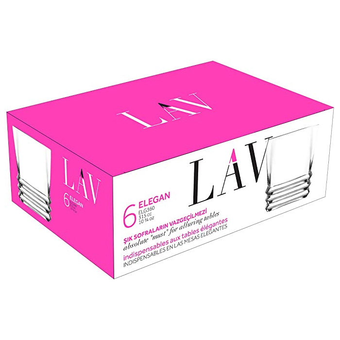 Set čaša ELEGAN ZA VISKI 315cc 6/1 | Pevex