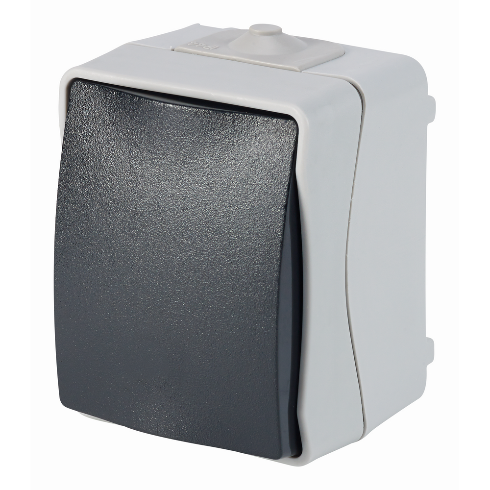 Tipkalo nadžbukno NAZIDNO IP44 SIVO | Pevex