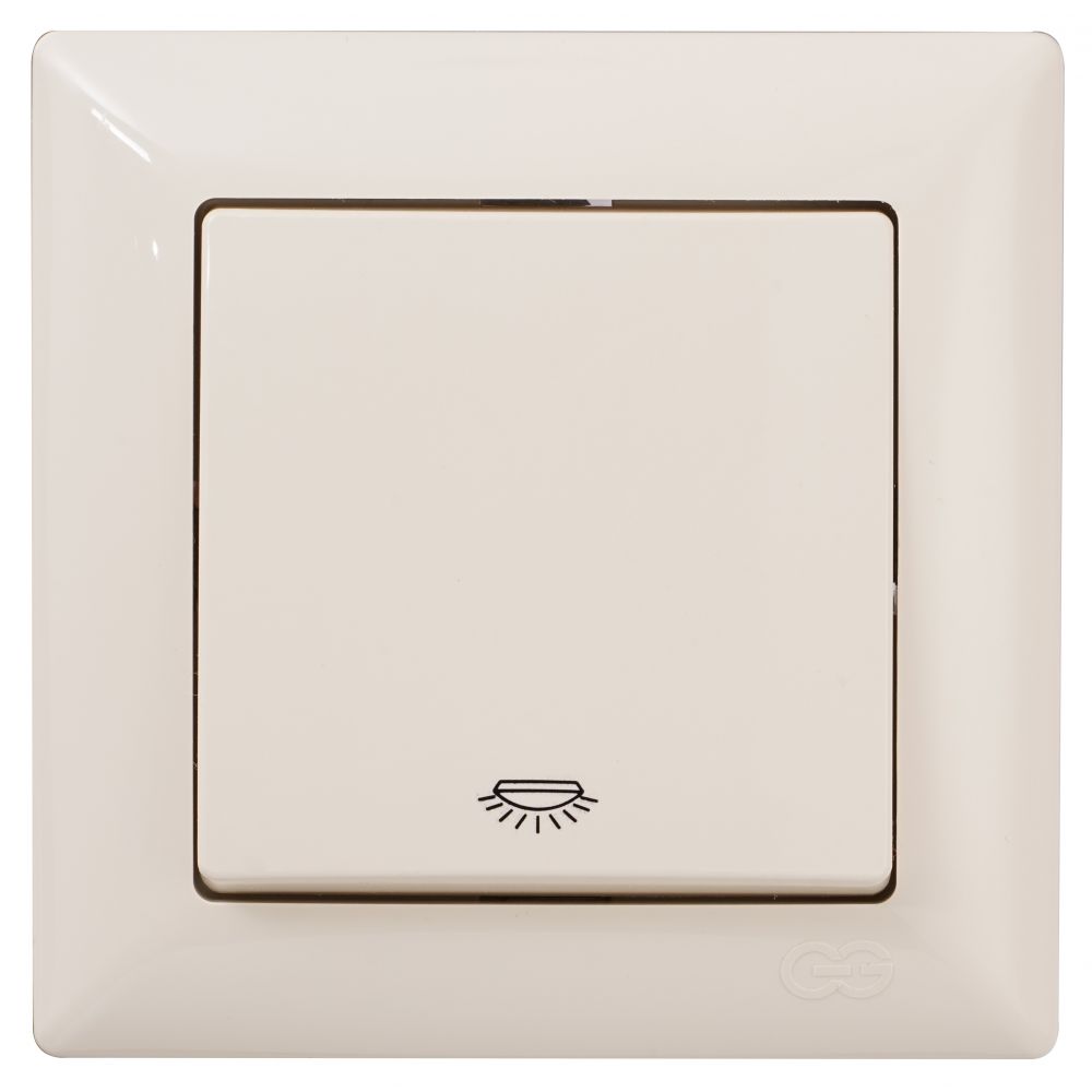 Tipkalo podžbukno ZA SVJETLO 10A-250V VISAGE KREM | Pevex