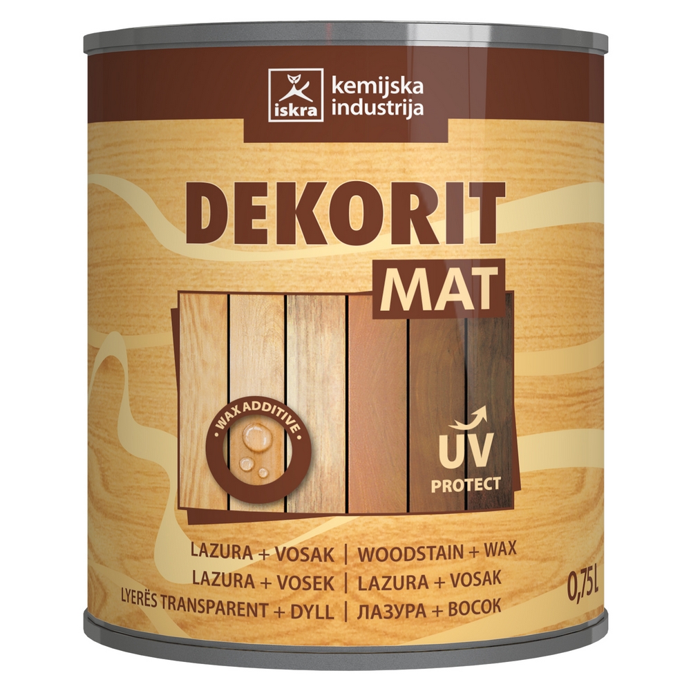 Lazura za drvo ISKRA DEKORIT BOR 0,75L | Pevex