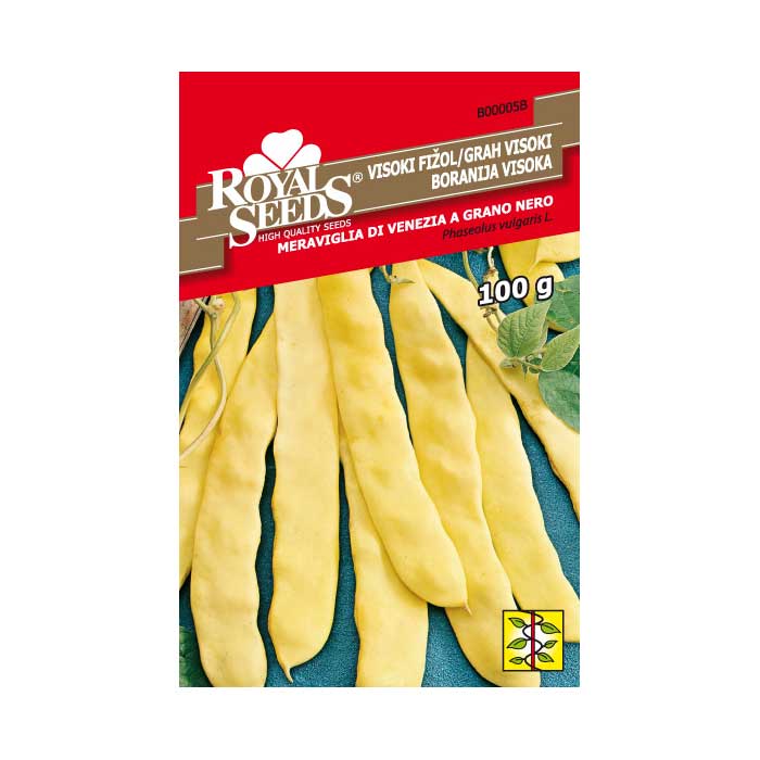 Sjeme povrća Royal seeds grah visoki meraviglia di Venezia a grano nero ...