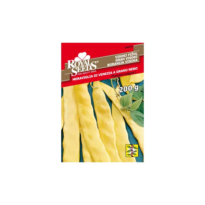 Sjeme povrća Royal seeds grah visoki meraviglia di Venezia a grano nero ...