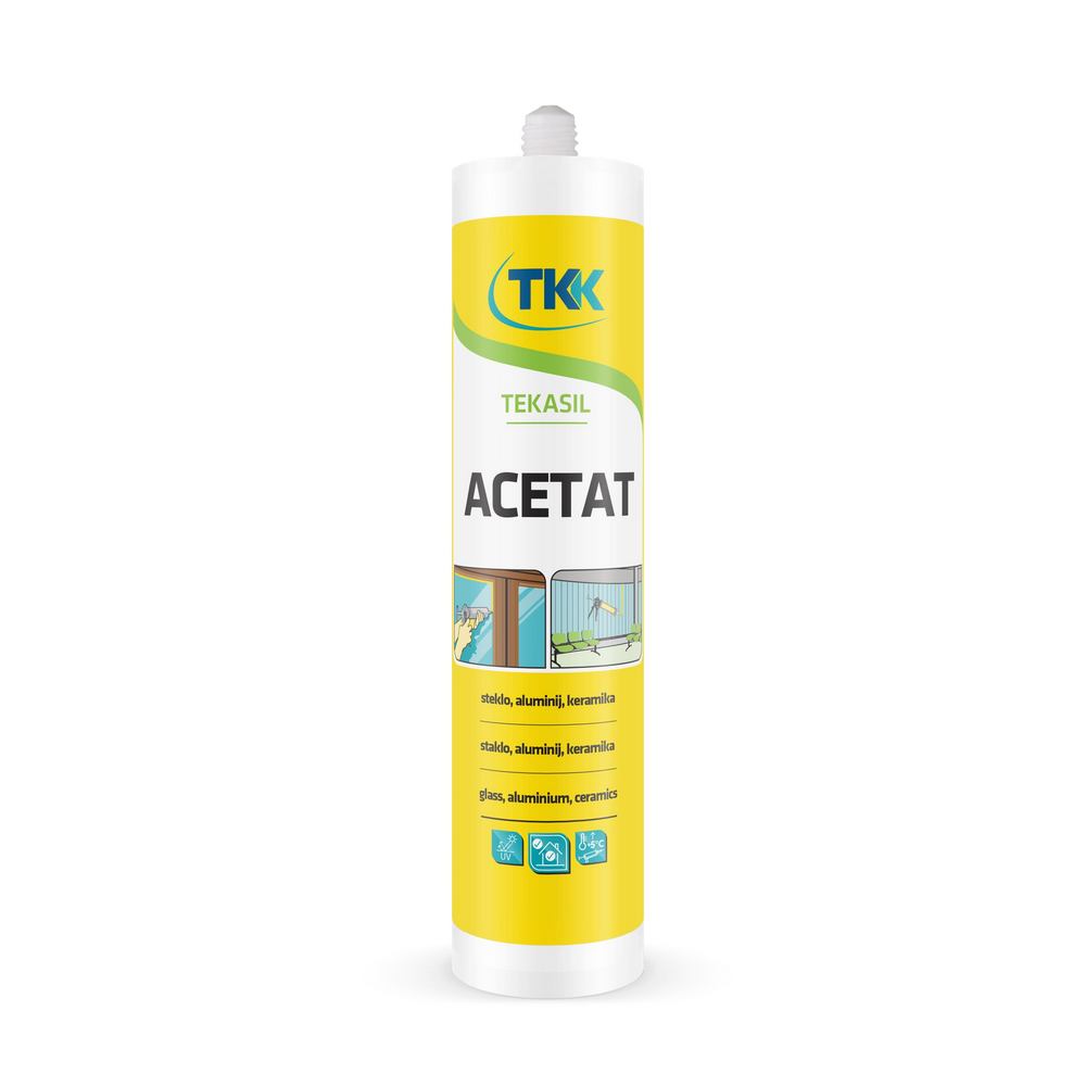 Silikon TKK TEKASIL ACETAT - BIJELI 280ML | Pevex