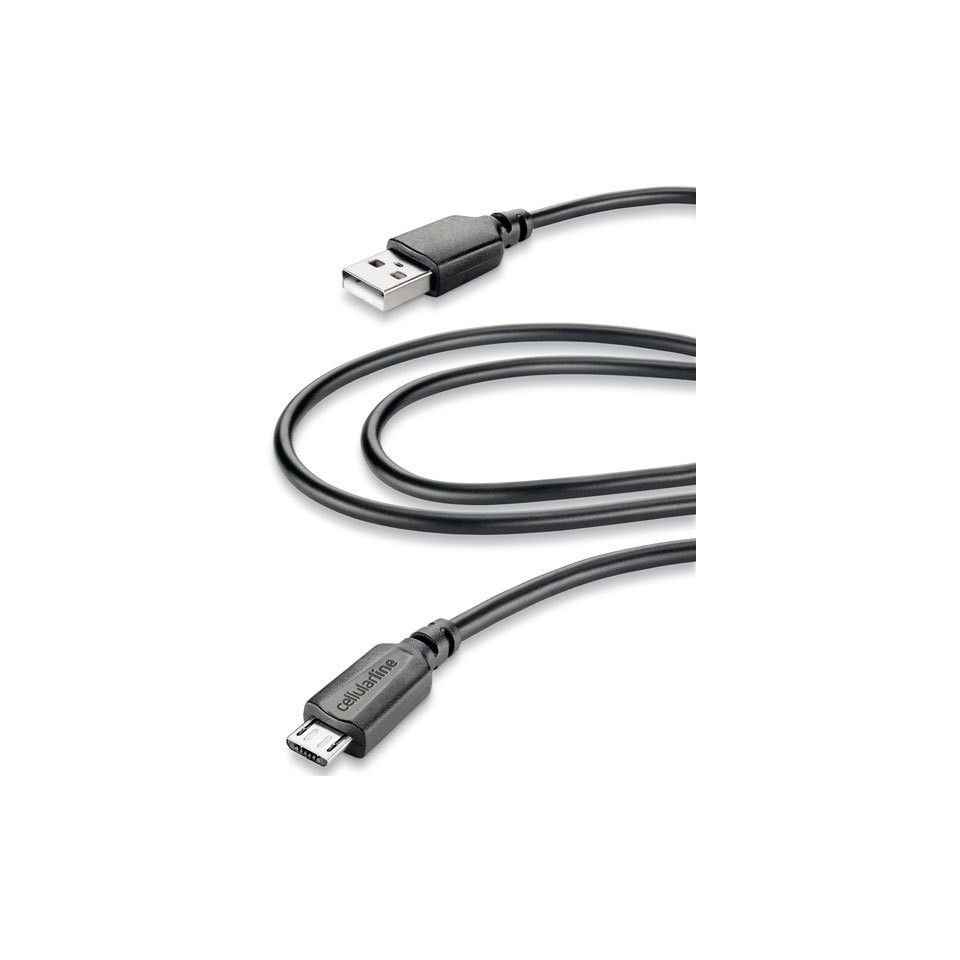 TELEFON CELLULAR LINE KABEL MICRO USB 200 CM BLACK | Pevex