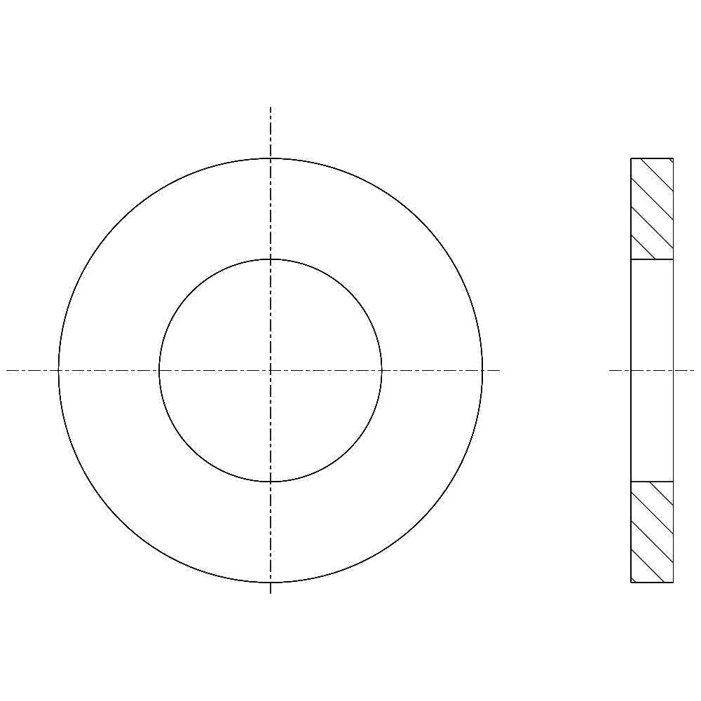Podložna pločica ZA DRVO DIN 9021 FI 6,4 ZA M6 ZN | Pevex