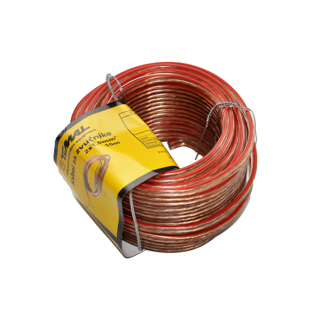 Kabel za elektroniku ZA ZVUČNIKE 2x0,5mm, 10m | Pevex