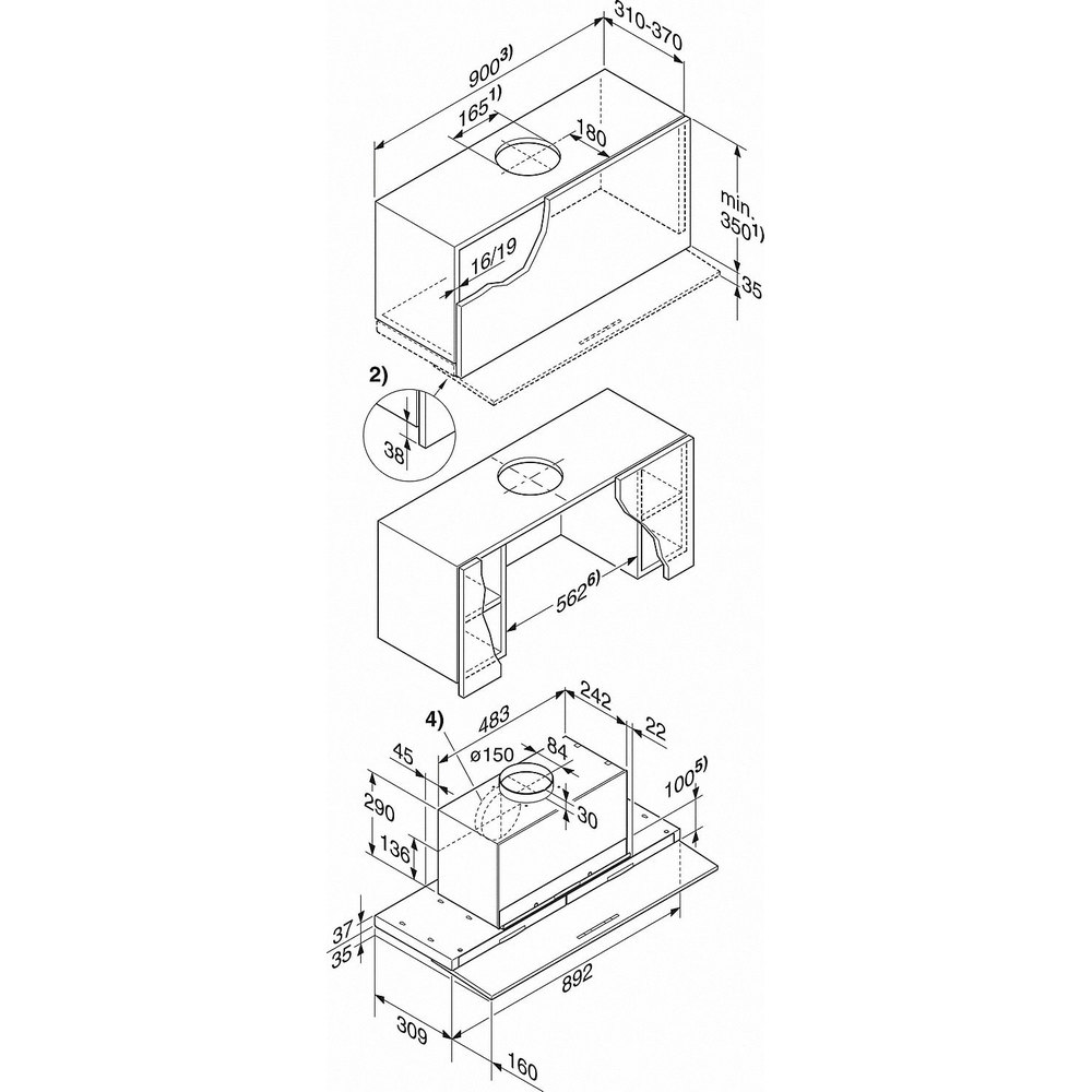 Kuhinjska napa MIELE DA 3698 | Pevex