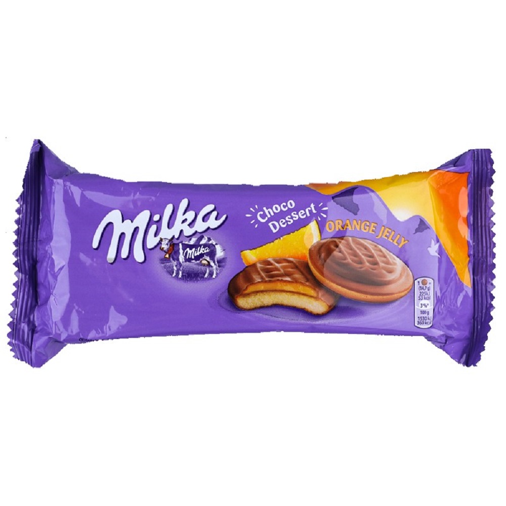 Keksi MILKA CHOCO DESSERT NARANČA 147g | Pevex