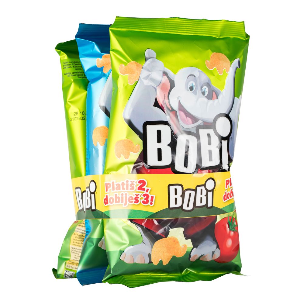 Grickalica BOBI TOBY 40g 3/1 (2x KETCHUP 40g + SLANI 40g) | Pevex
