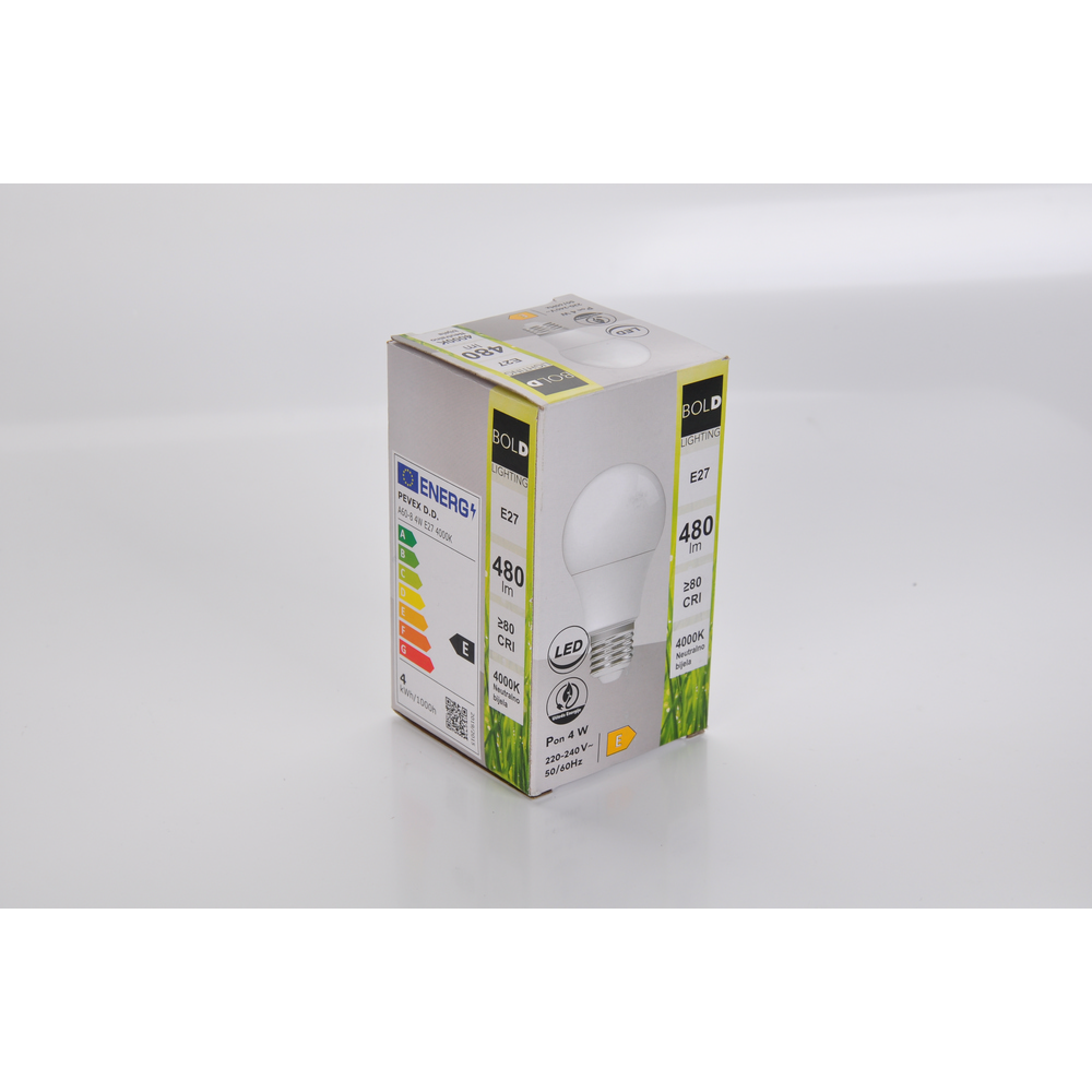 IZVOR SVJETLOSTI LED BOLD LIGHTING E27 4W 480lm 4000k A60 | Pevex