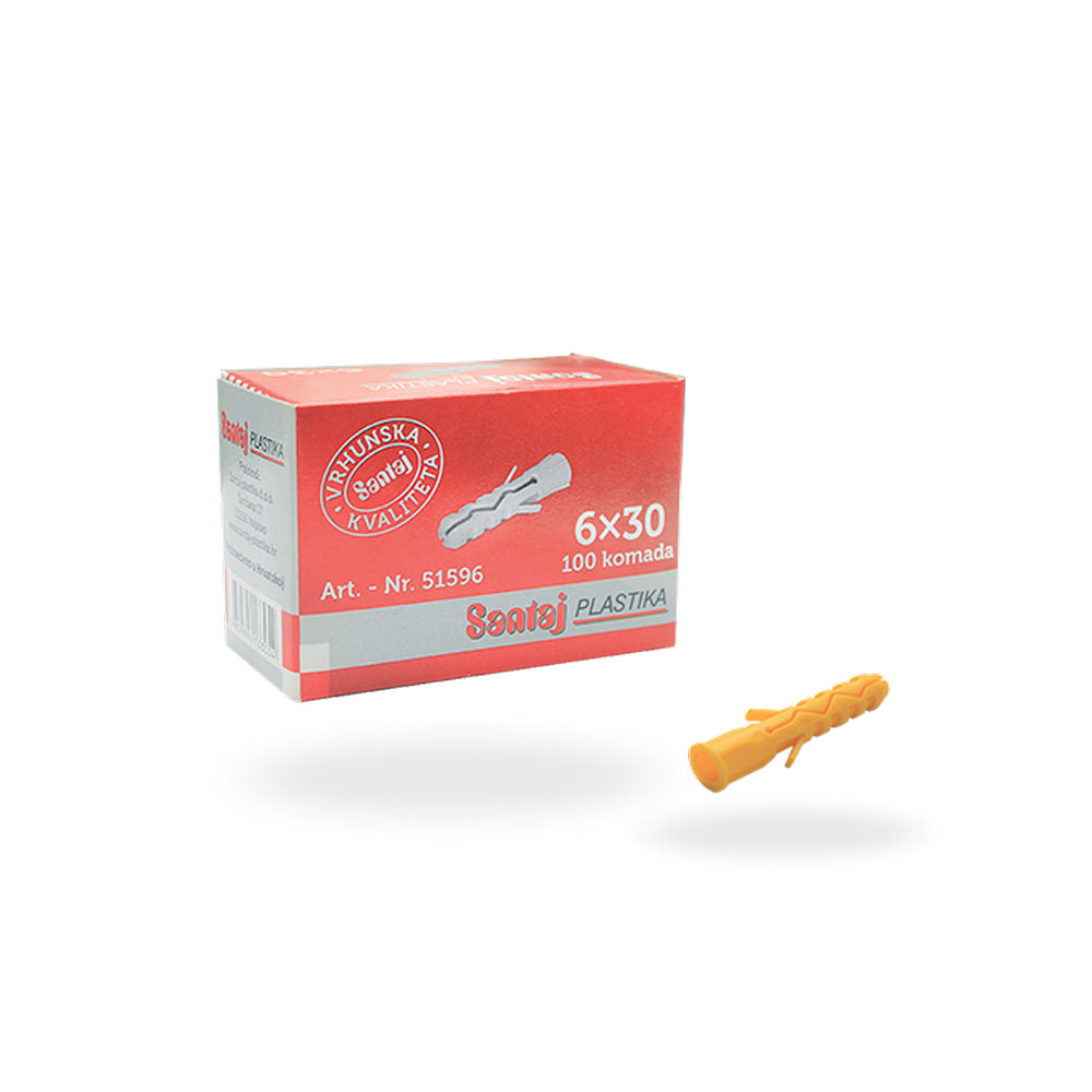 Plastična tipla 6x30 mm 100/1 | Pevex