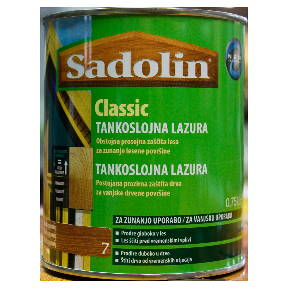 Lazura za drvo SADOLIN CLASSIC PALISANDER 0,75 L (9) | Pevex
