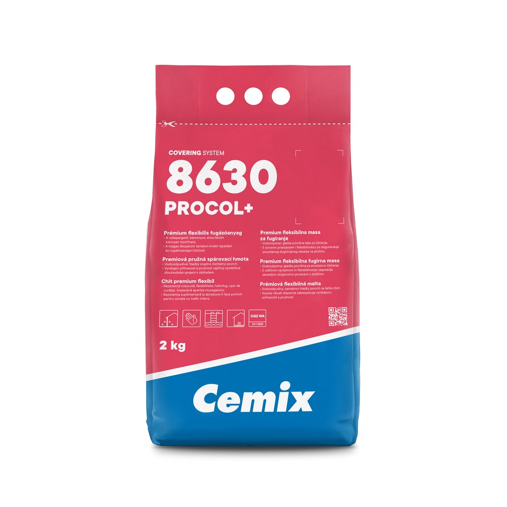 Fugir masa Cemix Procol Plus 2kg Betongrau | Pevex