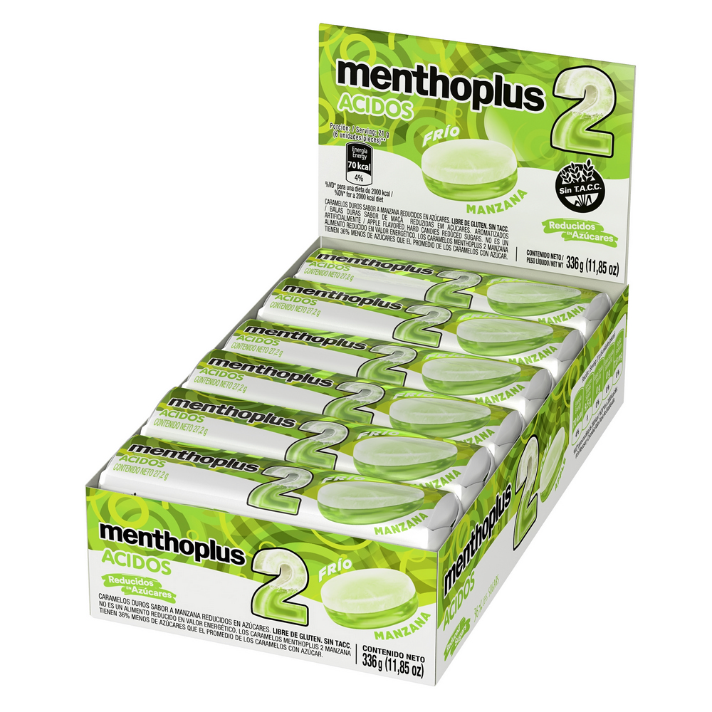 Bomboni MENTHOPLUS 2 TVRDI JABUKA 28g | Pevex