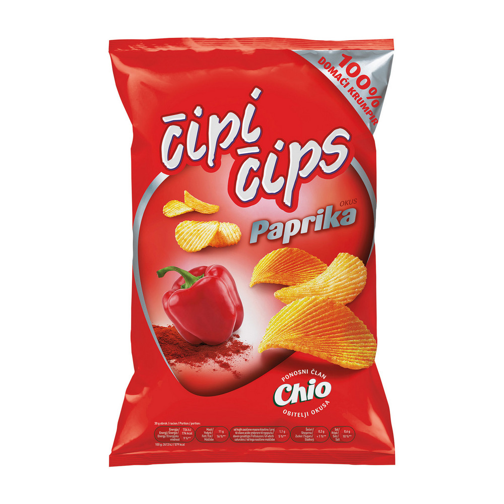 Grickalica ČIPI ČIPS PAPRIKA 150G | Pevex