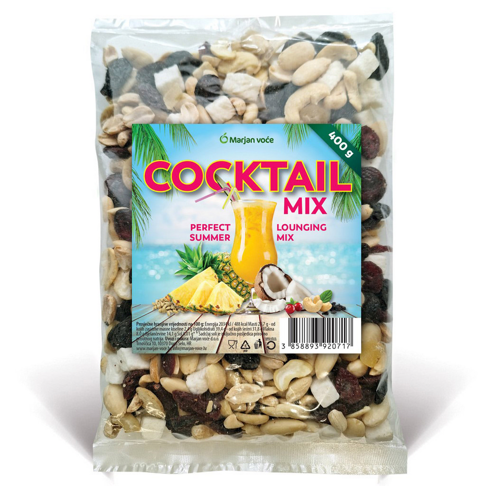 Grickalica MARJAN VOĆE COCKTAIL MIX 400 G | Pevex