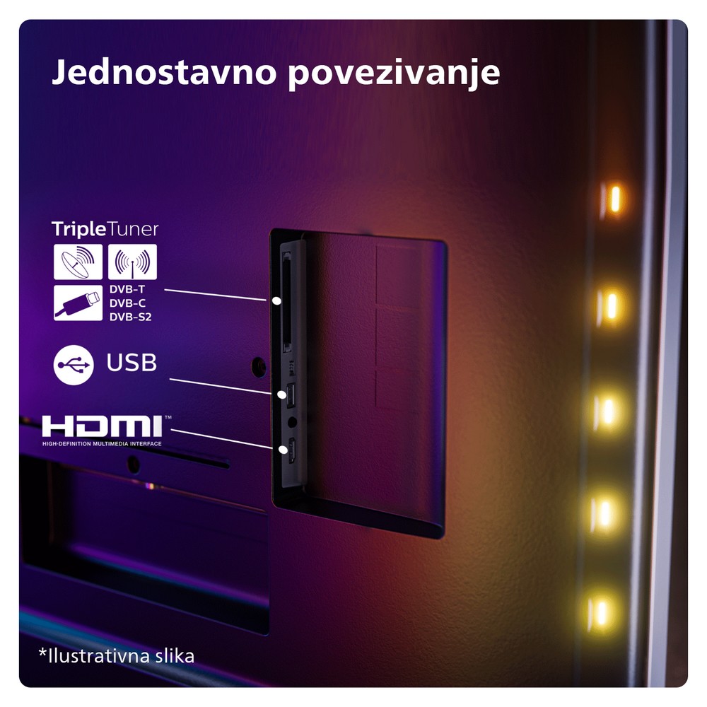 LED TV PHILIPS 65PUS8079/12 UHD DVB-T2/S2 SMART AMBILIGHT | Pevex