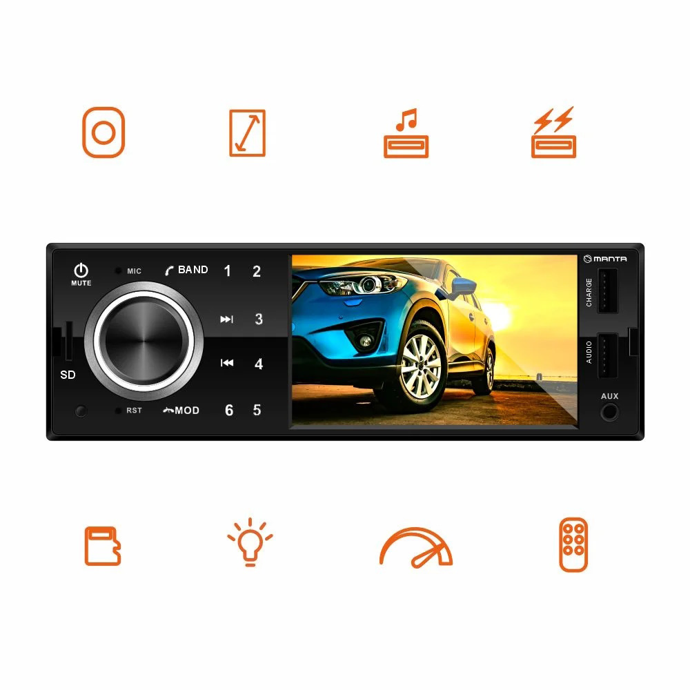 Auto radio Manta RS5502,BT, 4", usb, 4x50W, ISO, HF, kamera | Pevex