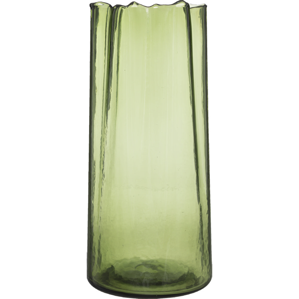 Vaza ATMOSPHERA JEMO 15X32cm STAKLO ZELENA | Pevex