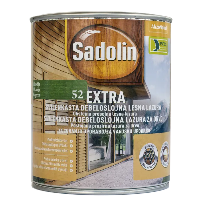 Lazura za drvo Sadolin Extra bijela 0,75 l | Pevex