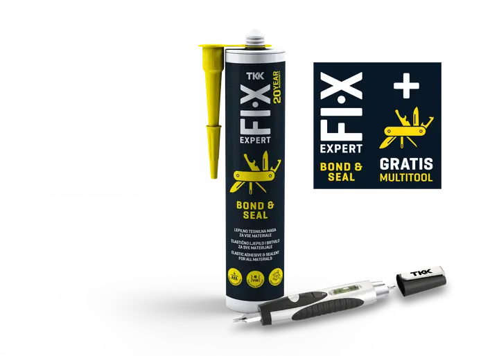 Specijalno brtvilo TKK FIX EXPERT BOND&SEAL 290ML + MULTITOOL GRATIS ...