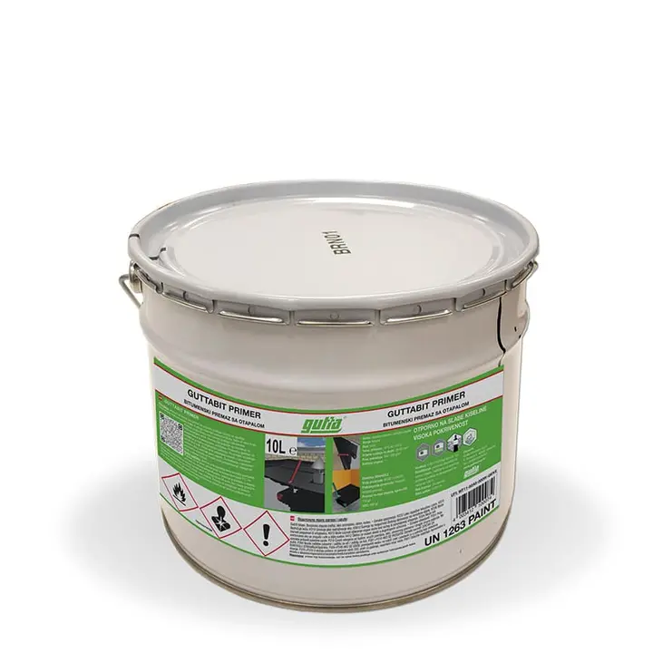 Bitumenska hidroizolacija GUTTA PREMAZ SA OTAPALOM GUTTABIT 10L | Pevex
