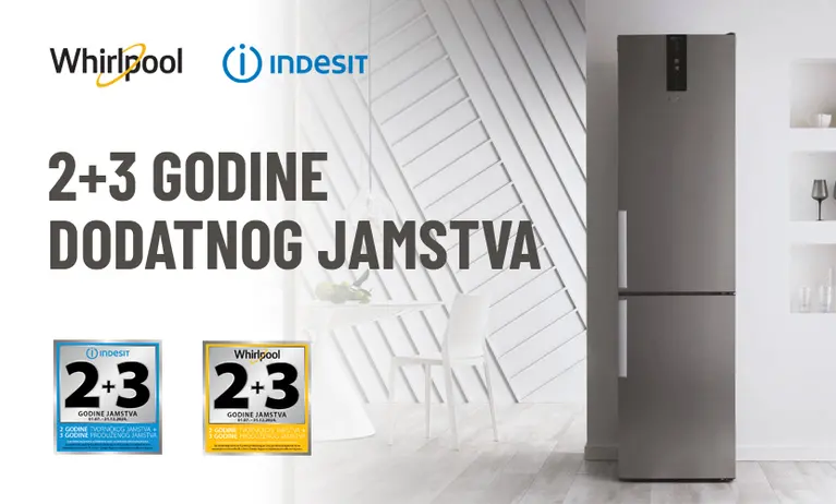 Whirlpool i Indesit 2+3 godine jamstva | Pevex