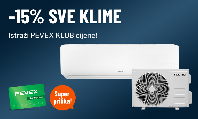 15% popusta na sve klime uz PEVEX KLUB karticu | Pevex