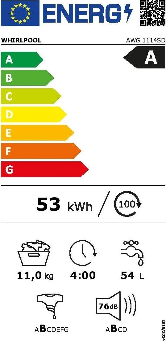 Perilica rublja WHIRLPOOL AWG 1114SD PRO | Pevex