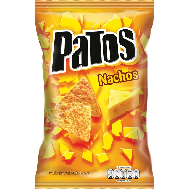 Grickalica PATOS TORTILLA CHIPS - NACHO CHEESE 100g | Pevex
